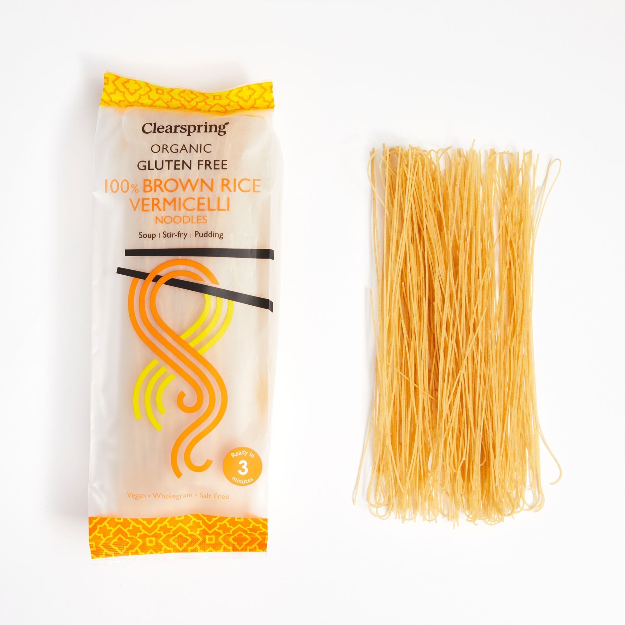 Clearspring Organic Gluten Free 100% Brown Rice Vermicelli Noodles