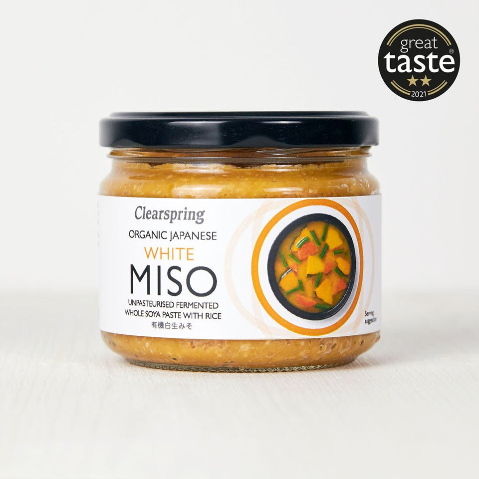 Organic Japanese White Miso Paste - Unpasteurised | Clearspring