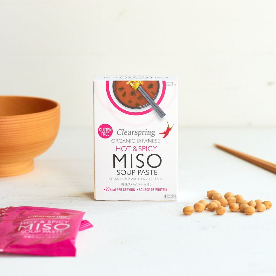 Organic Instant Miso Soup Paste - Hot & Spicy | Clearspring