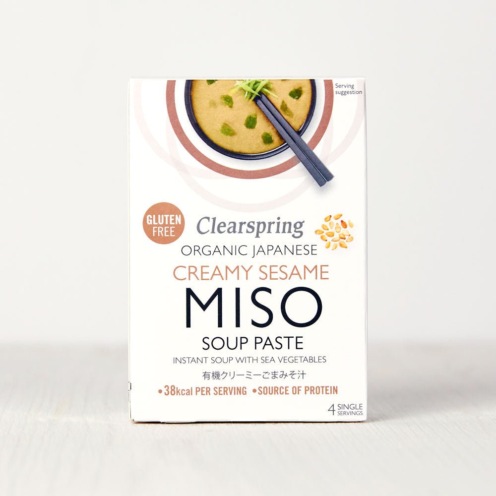 Organic Instant Miso Soup Paste - Creamy Sesame | Clearspring